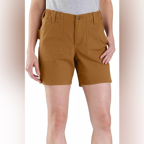Carhartt | Shorts | Nwt Carhartt Rugged Flex Relaxed Fit Brown Canvas ...